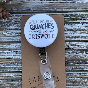 In A World Full Of/christmas/fun Badge Reel/christmas Badge Holder ...