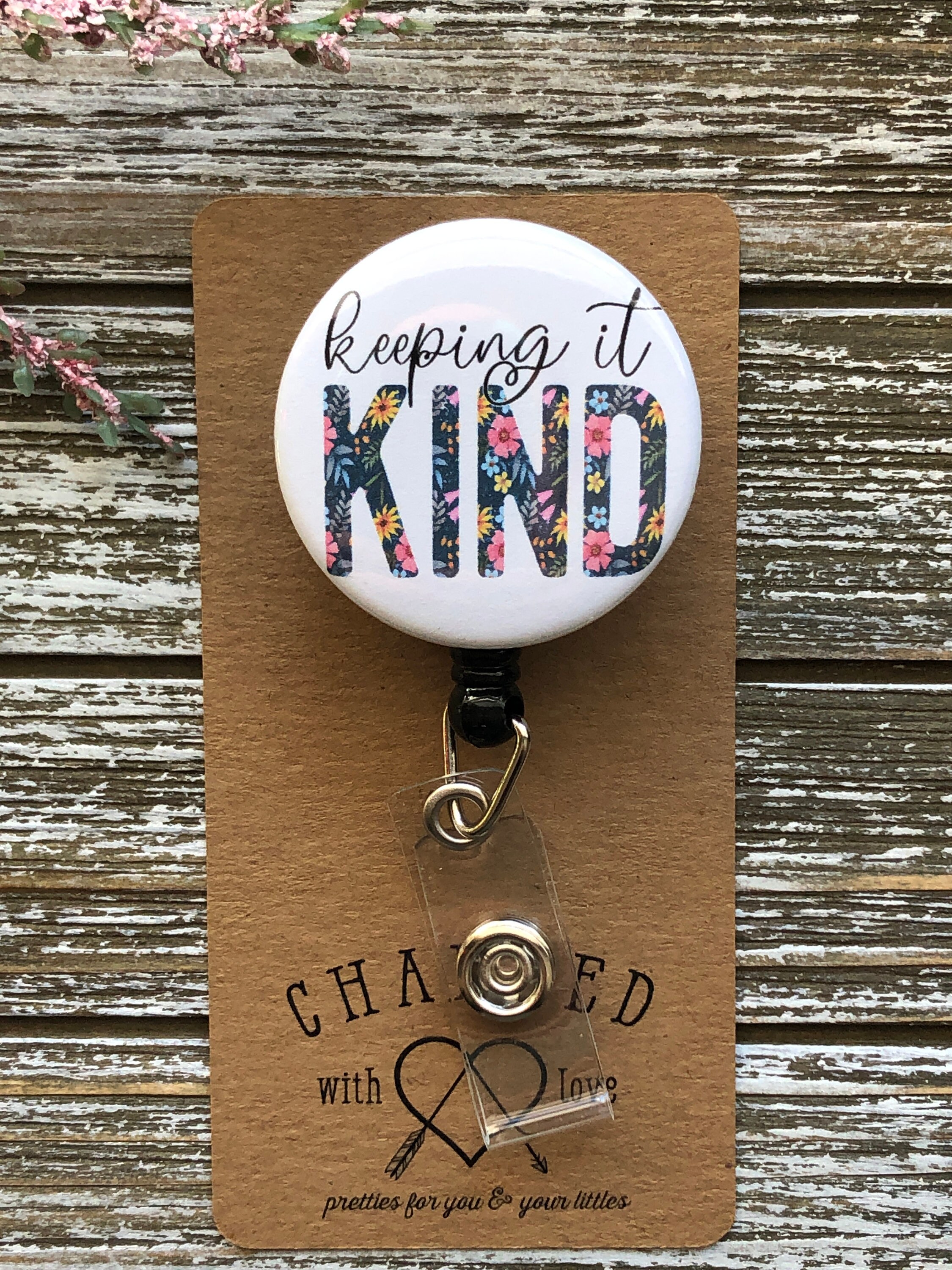 Kindness Badge Reel/be Kind Badge Holder/keeping It Kind/be | Etsy UK
