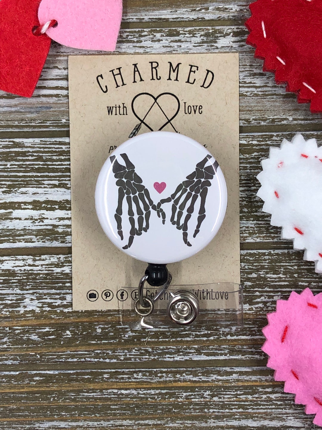 Skeleton Badge Reel/badge Reel Nurse/fun Badge Reels - Etsy