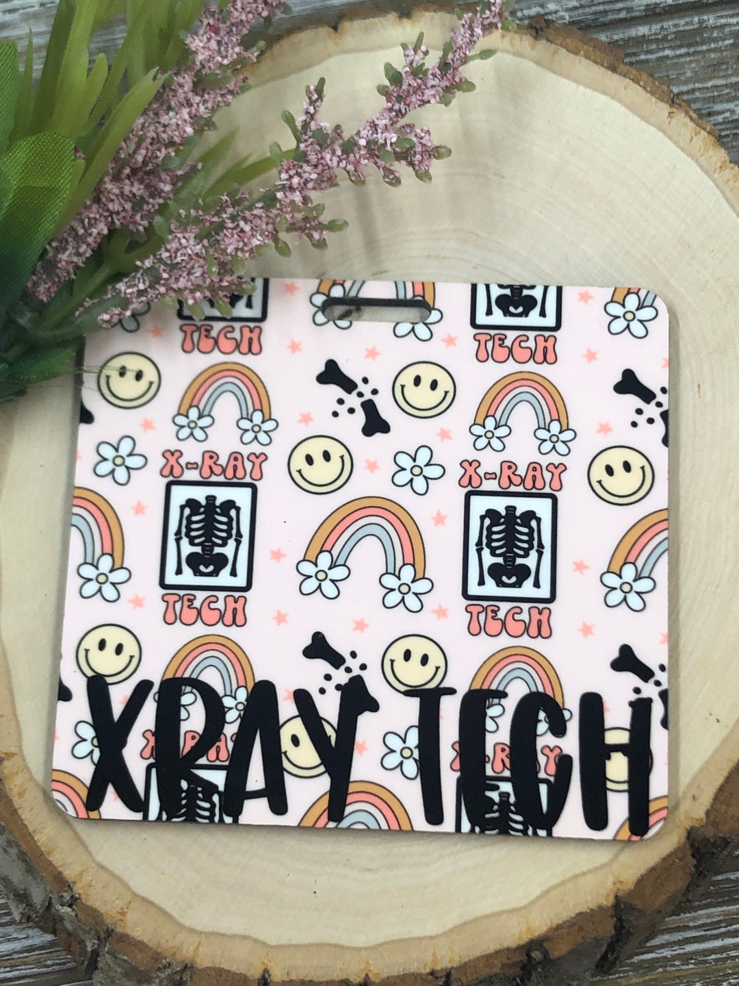 Badge Buddy/x-ray Tech/retro Badge Buddy/xray Tech Badge Buddy - Etsy