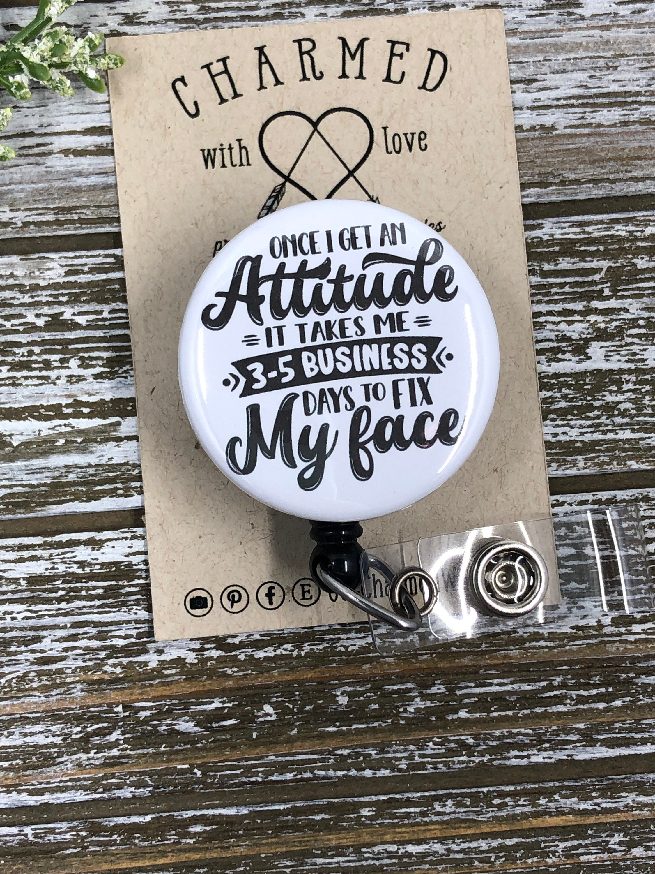 Badge Reel Nurse/fun Badge Reels/sarcastic Badge Reel - Etsy
