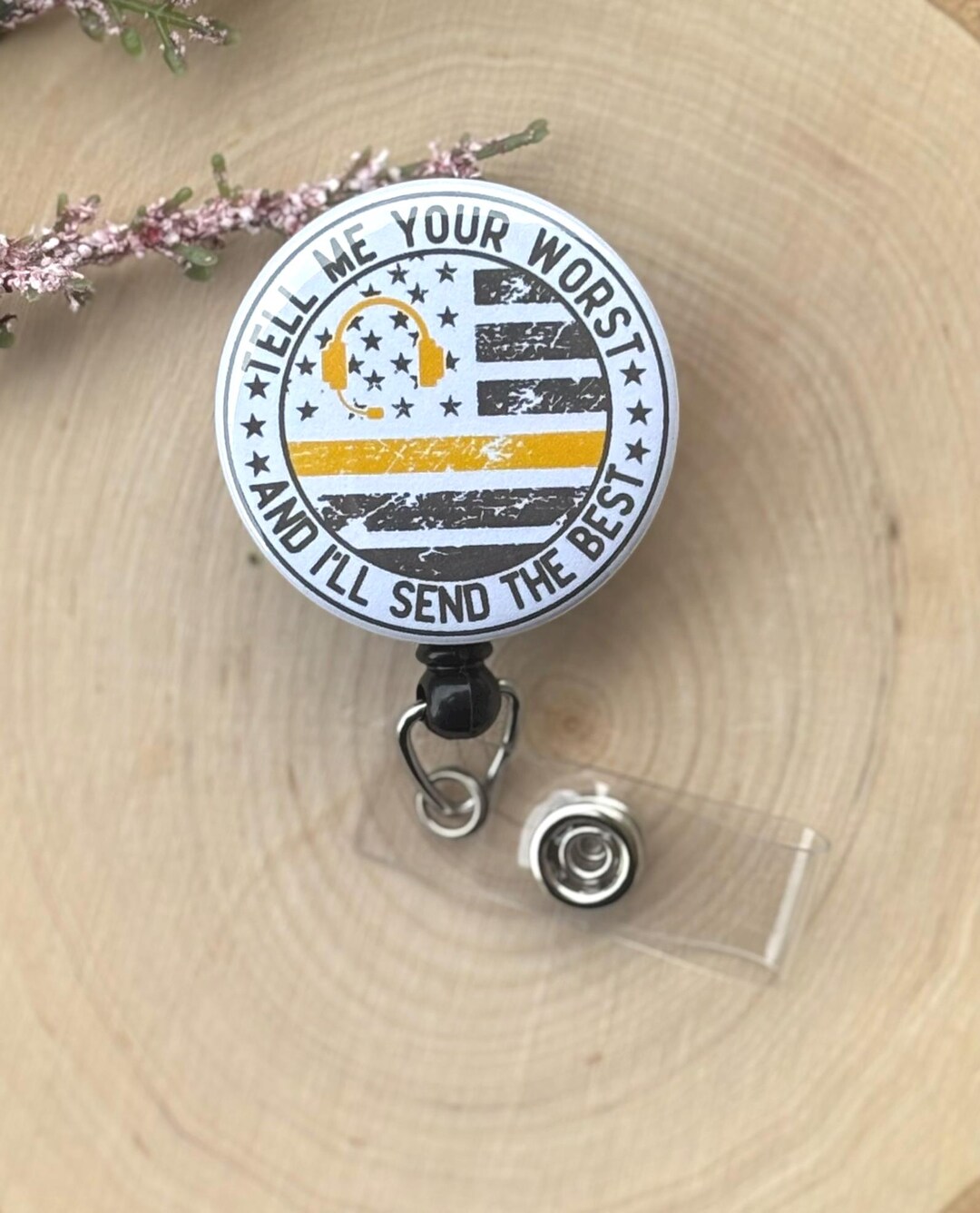 Dispatcher/dispatcher Badge Reel/dispatcher Id Holder - Etsy