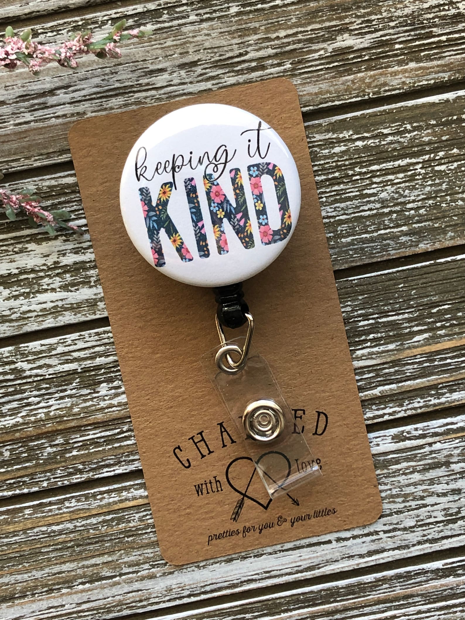 Kindness Badge Reel/be Kind Badge Holder/keeping It Kind/be | Etsy