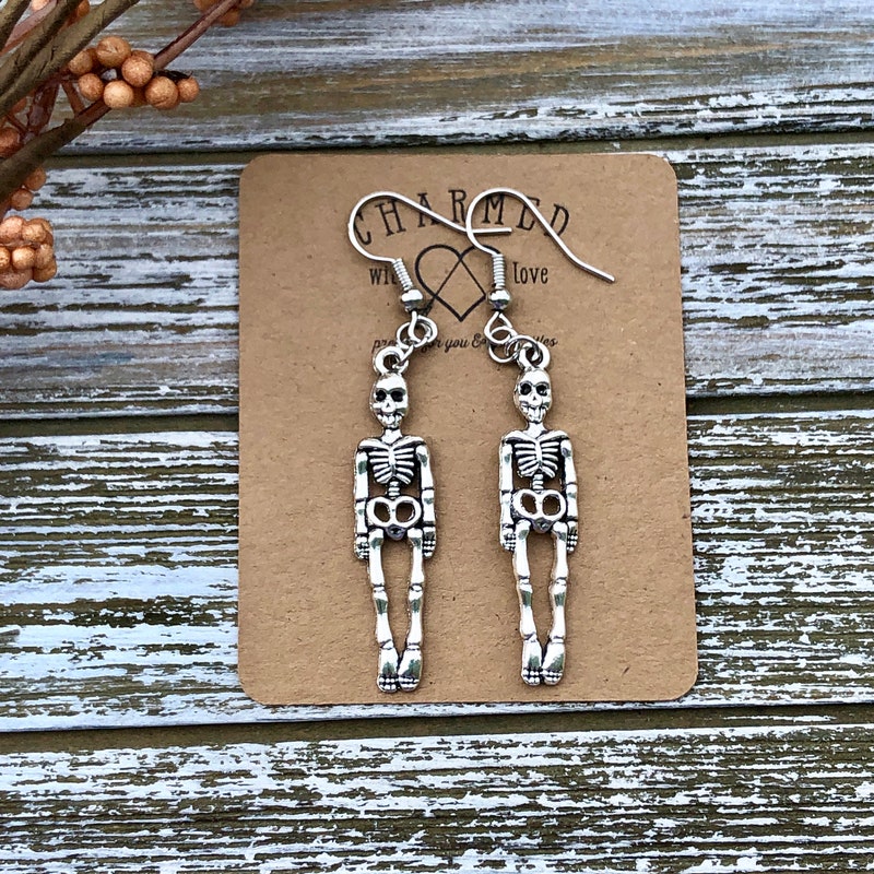 Skeleton Earrings - Etsy