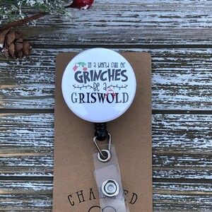 In A World Full Of/christmas/fun Badge Reel/christmas Badge Holder ...