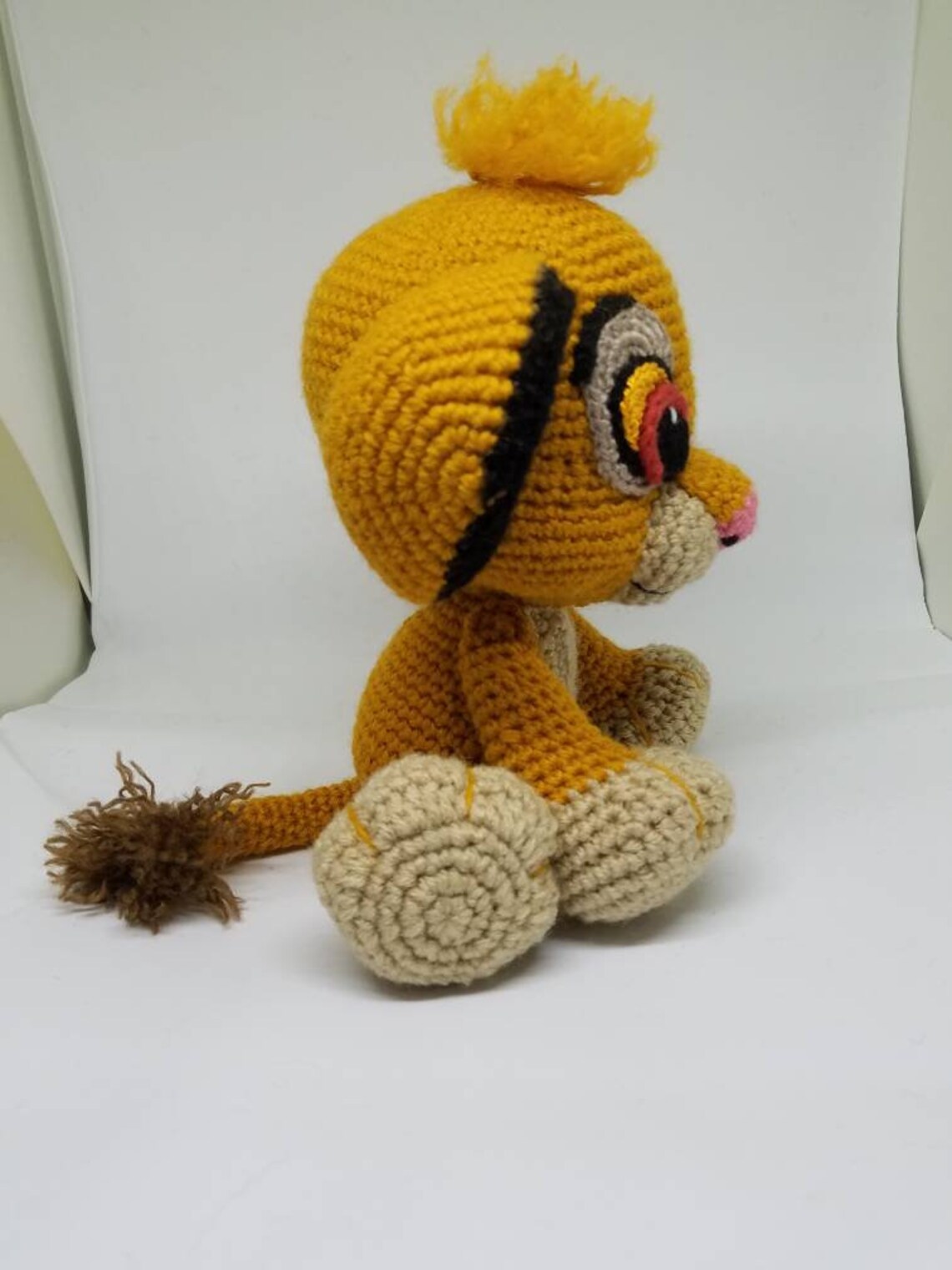 8 Inches! Crochet Young Simba - Etsy