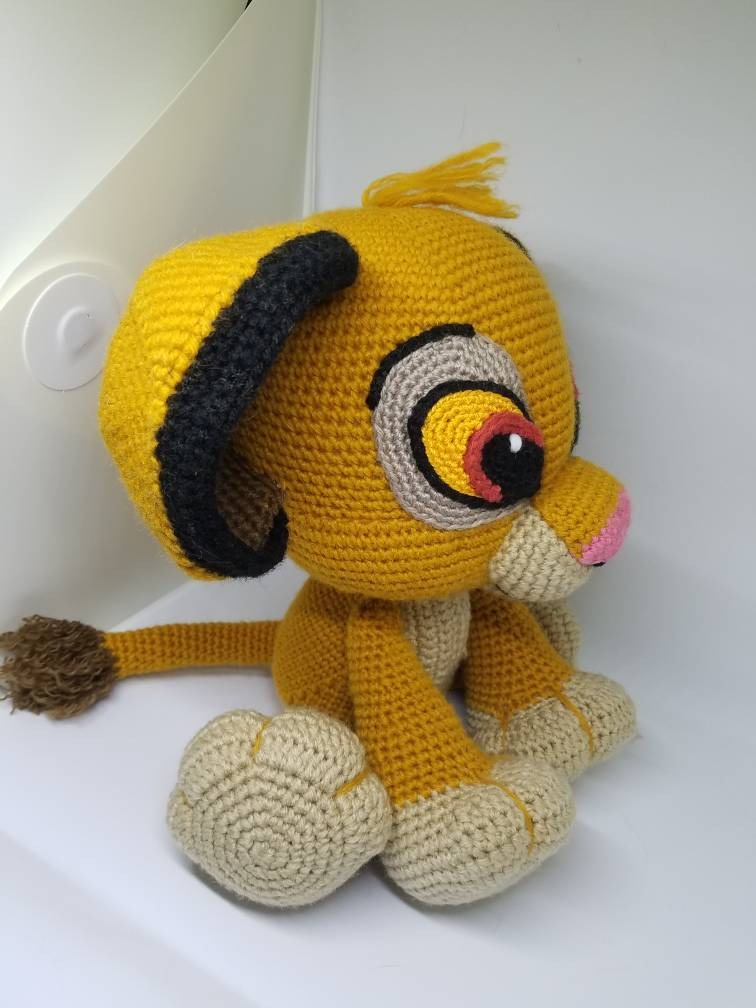 10.5 Inches Crochet Young Simba - Etsy