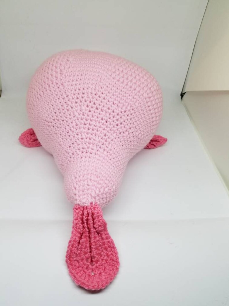 Crochet Amigurumi Pink Blob Fish | Etsy