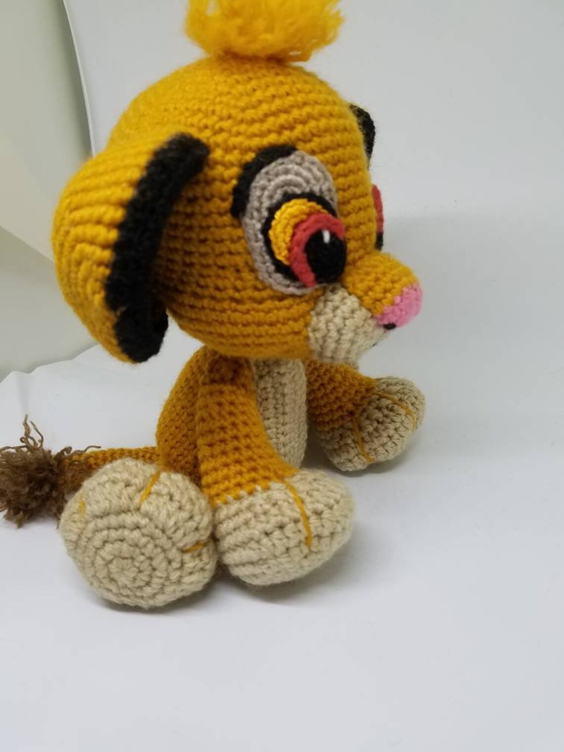 8 Inches Crochet Young Simba - Etsy