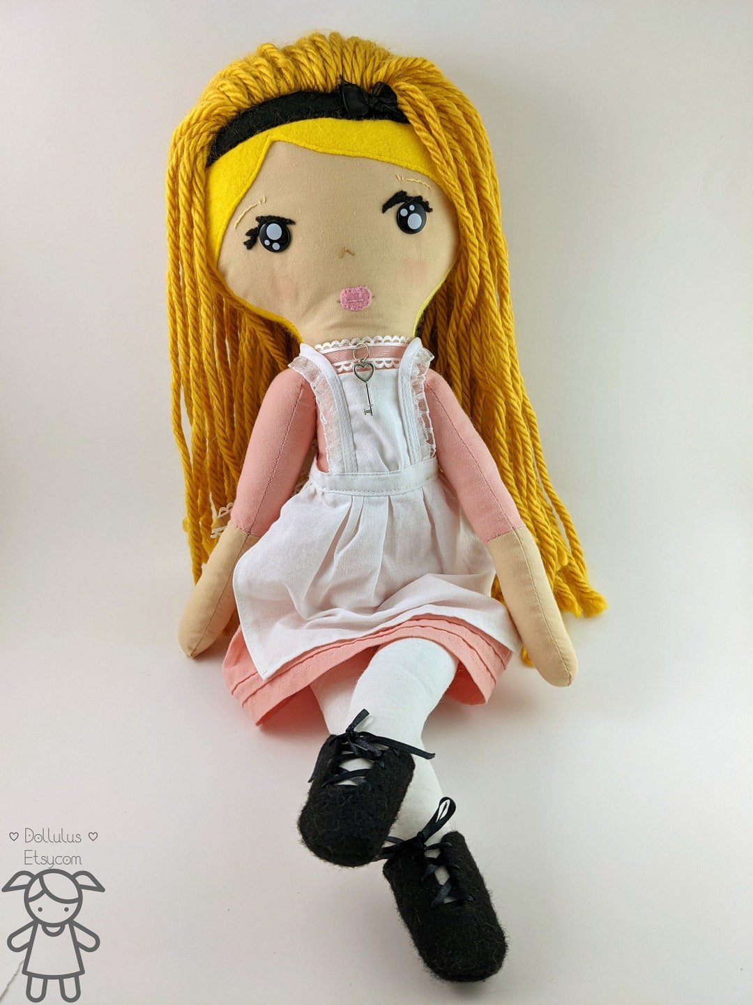 ALICE in Wonderland Cloth DOLL Softie Plushie Gingermelon Cute - Etsy
