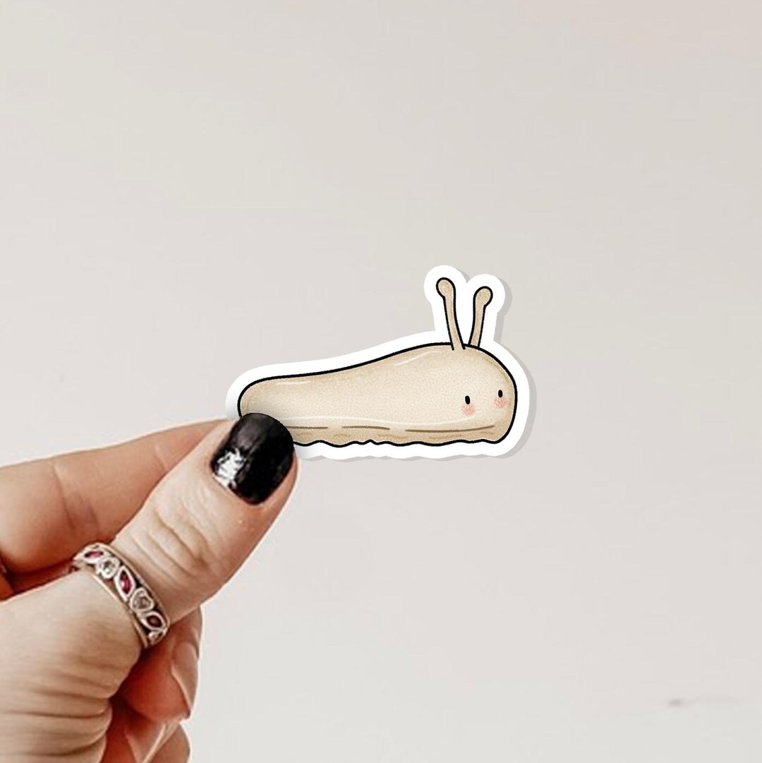 Cute Aesthetic Slug Die Cut Sticker, Waterproof Vinyl Sticker for ...