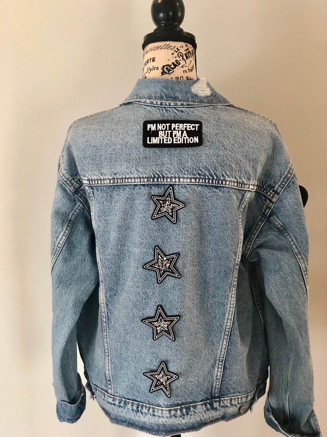 Starlight Denim Jacket. Embellished Denim Jacket. - Etsy