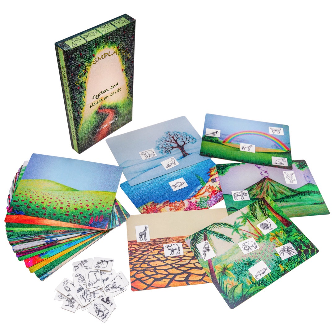 Contemplation System Cards, Psychology Gift, Therapy Cards, Counseling ...