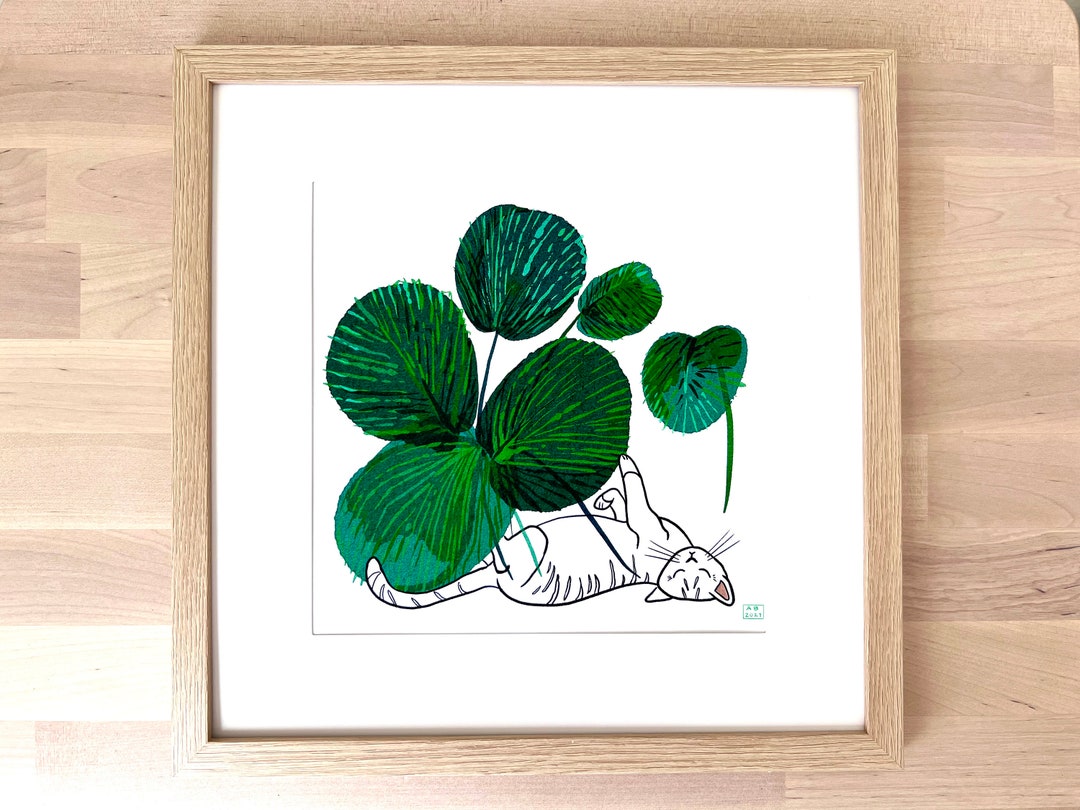 Cat Nap Art Print, Print From Original Illustration, Cute Animal Art ...