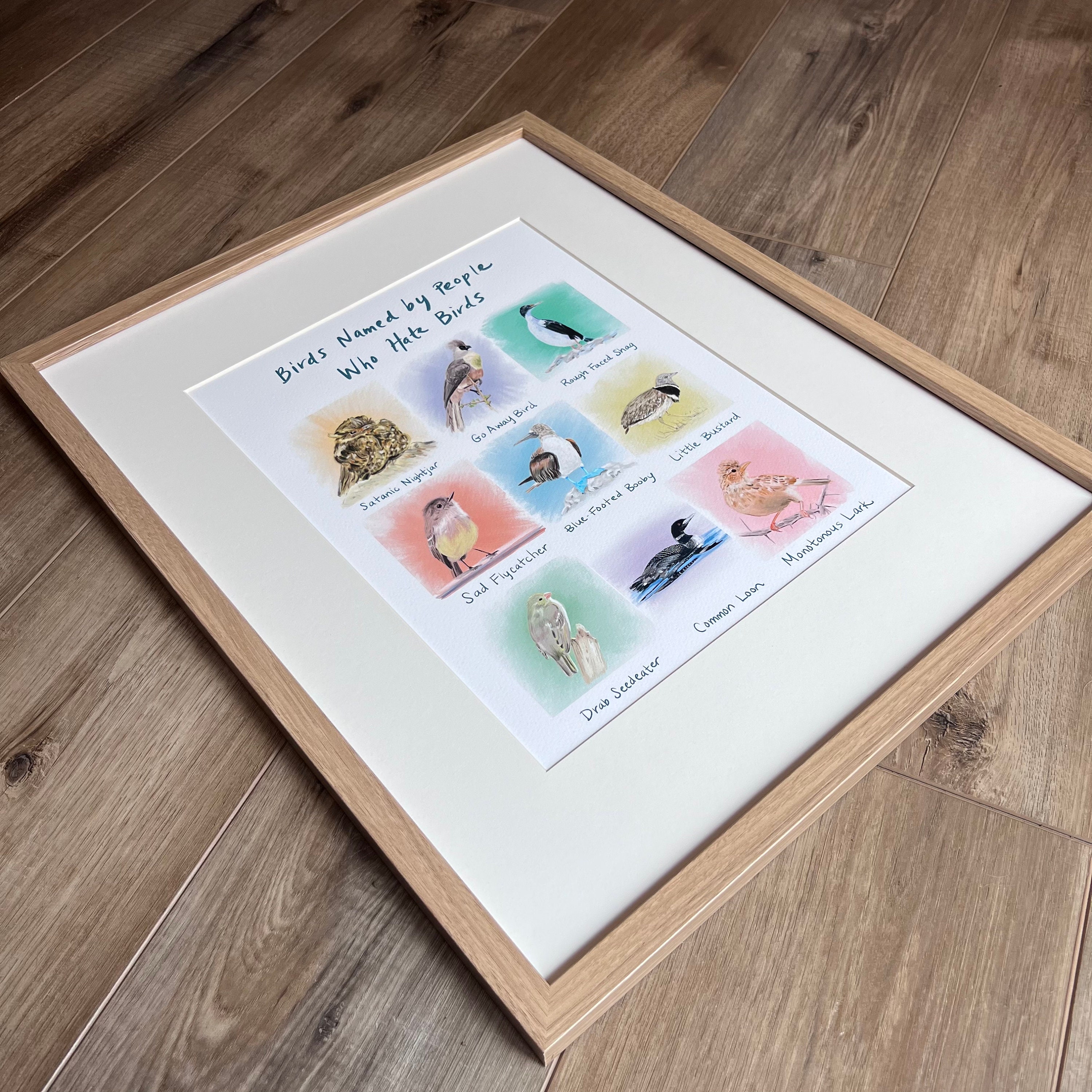 Birds Named by People Who Hate Birds Art Print, Print From Original ...