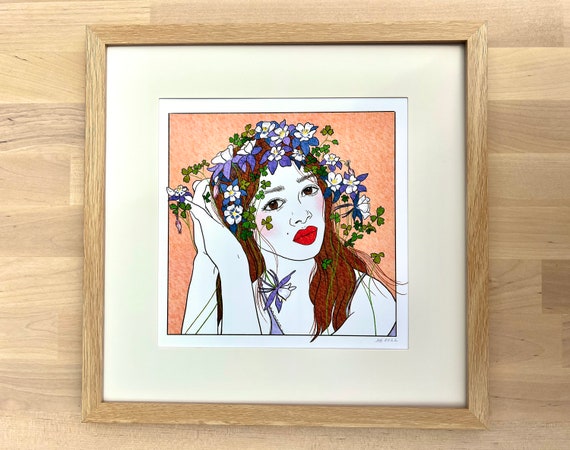 Lady Columbine Art Print Print From Original Illustration | Etsy