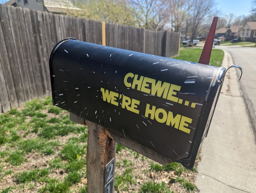 Star Wars Mailbox Cover Chewie We're Home Post Office Box Magnetic ...