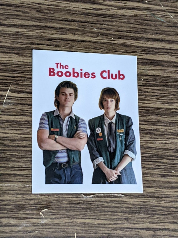Robin & Steve Stranger Things 4 Sticker the Boobies Club - Etsy