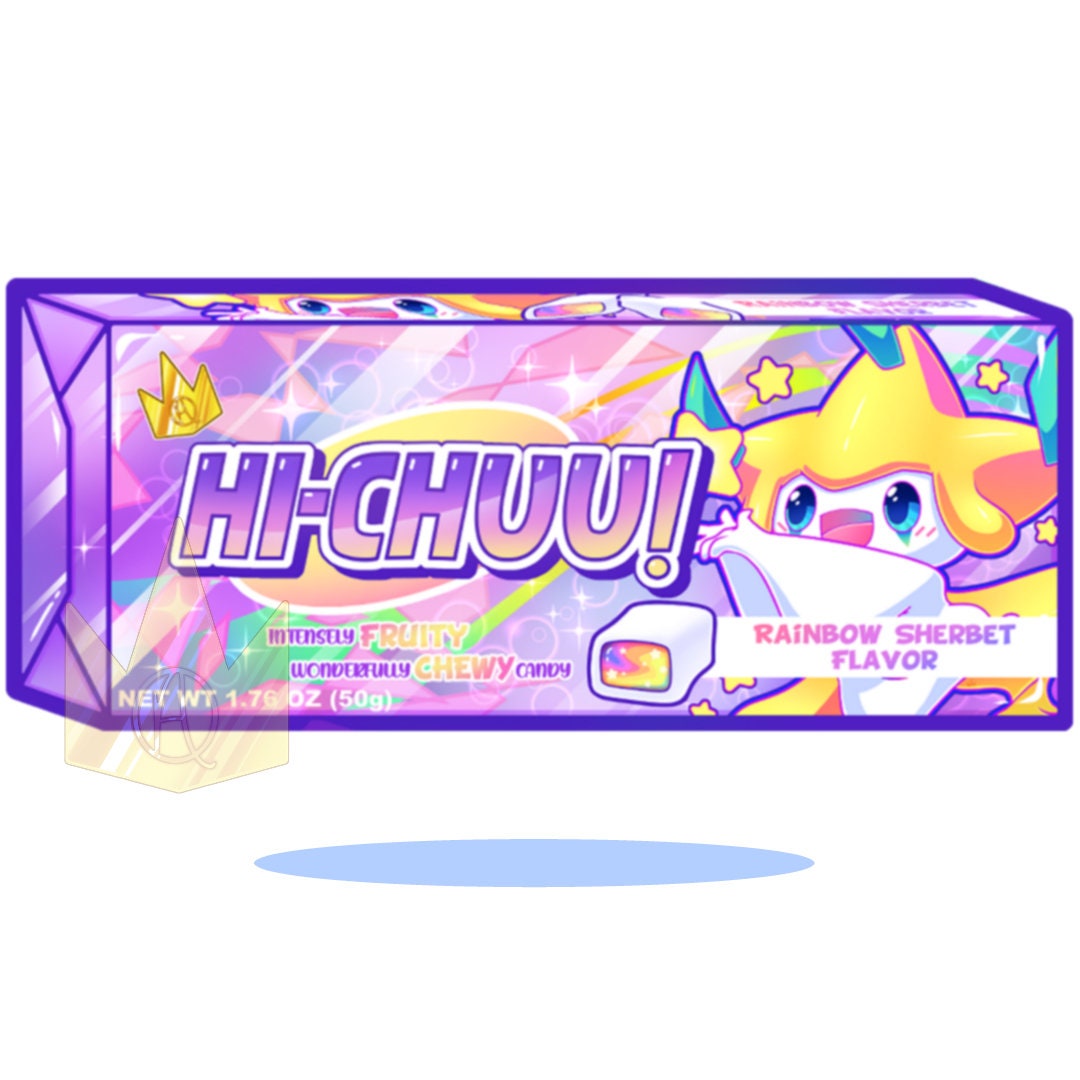 Jirachi Holo Hi Chuu Vinyl Sticker for Hydroflask Laptop Car Wish Star ...