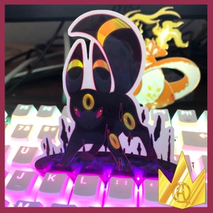 Umbreon Holo Vinyl Sticker for Hydroflask Laptop Car Eevee Dark Tumbler ...