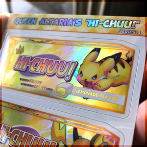 Hi-chuu! Pokemon Pikachu Raichu Holo Vinyl Sticker Sheet for Hydroflask ...