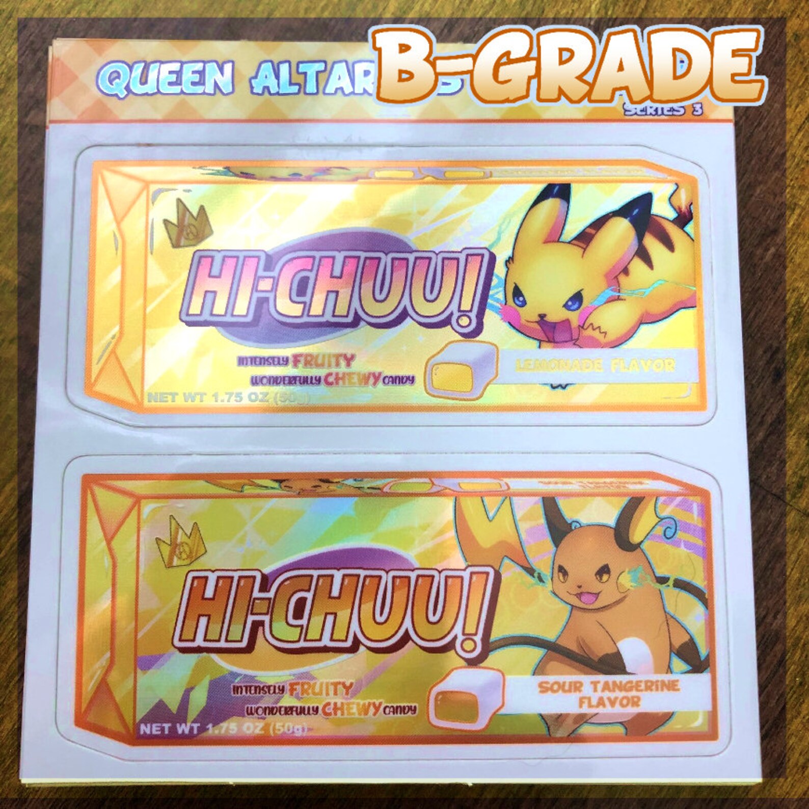 Hi-chuu Pokemon Pikachu Raichu Holo Vinyl Sticker Sheet for - Etsy