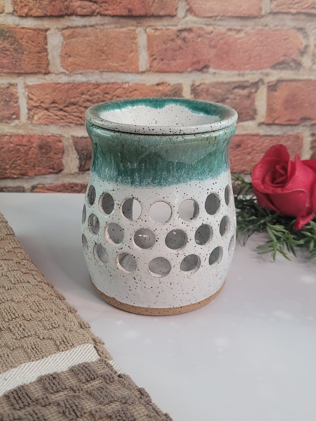 Ceramic Wax Warmer/wax Warmer/handmade Ceramic Wax Warmer/oil Burner ...