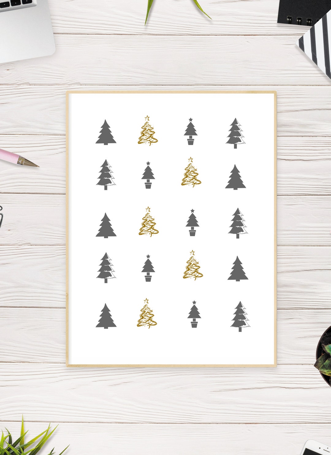 Christmas Tree Pattern Printable - Etsy