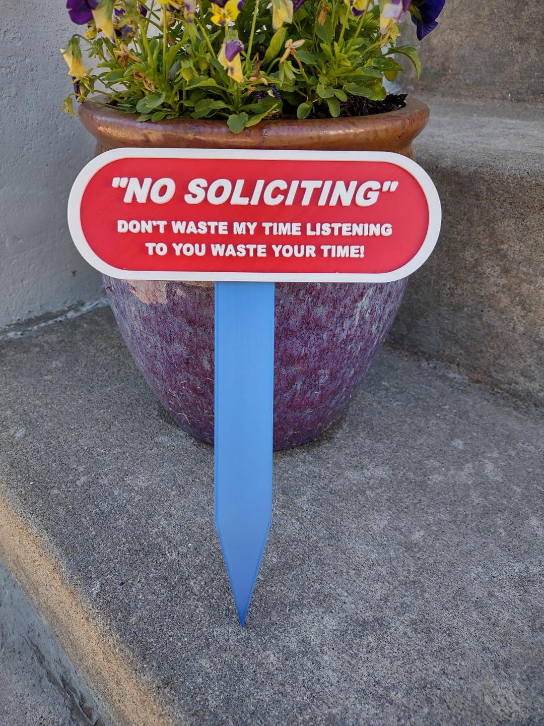 NO SOLICITING Yard Sign, (don't Waste My Time) - Etsy