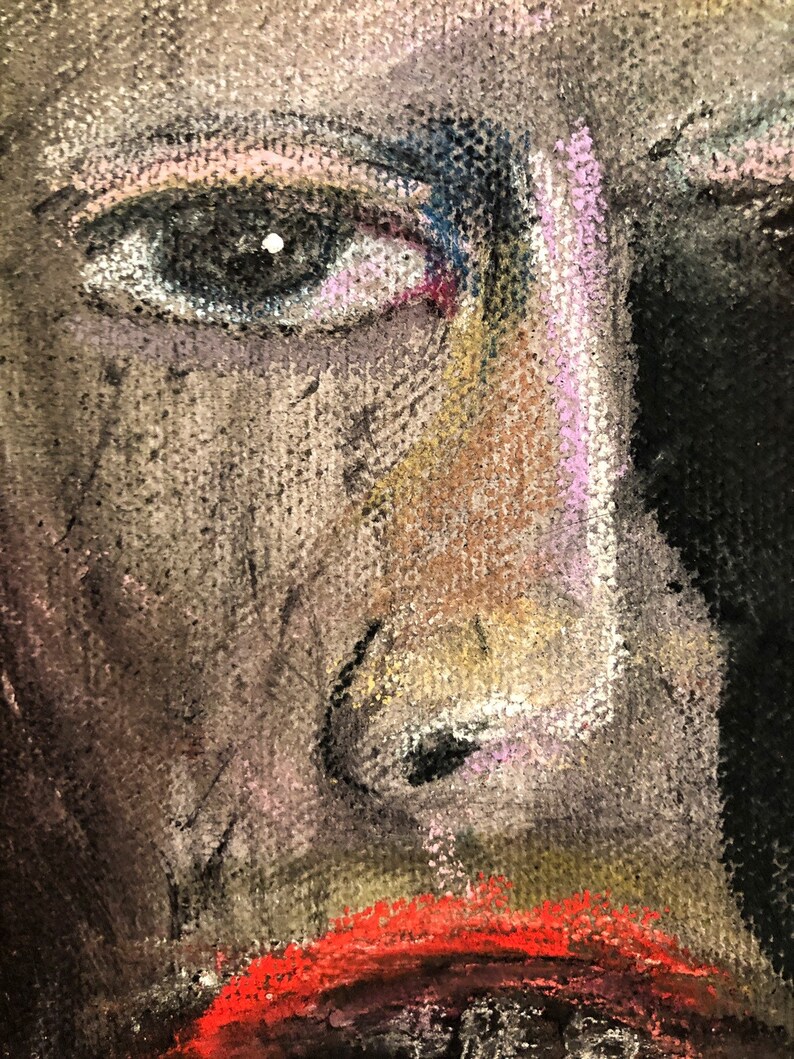 Original Artwork Orange Falls Right portrait Artist - Etsy