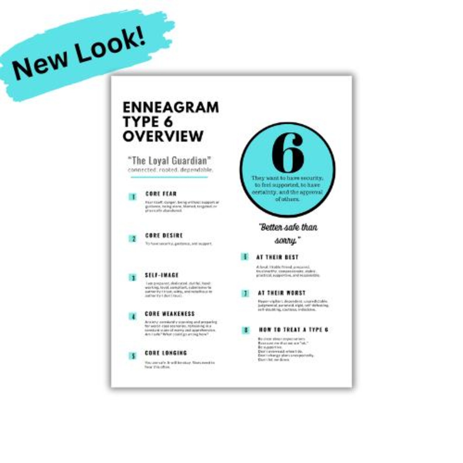 Enneagram PDF Quiz and Overview of Each Enneagram Personality Printable ...