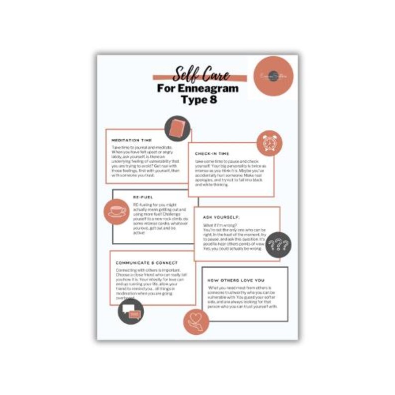 PDF Printable Enneagram Self-care Bundle, Enneagram Self Care Tips ...