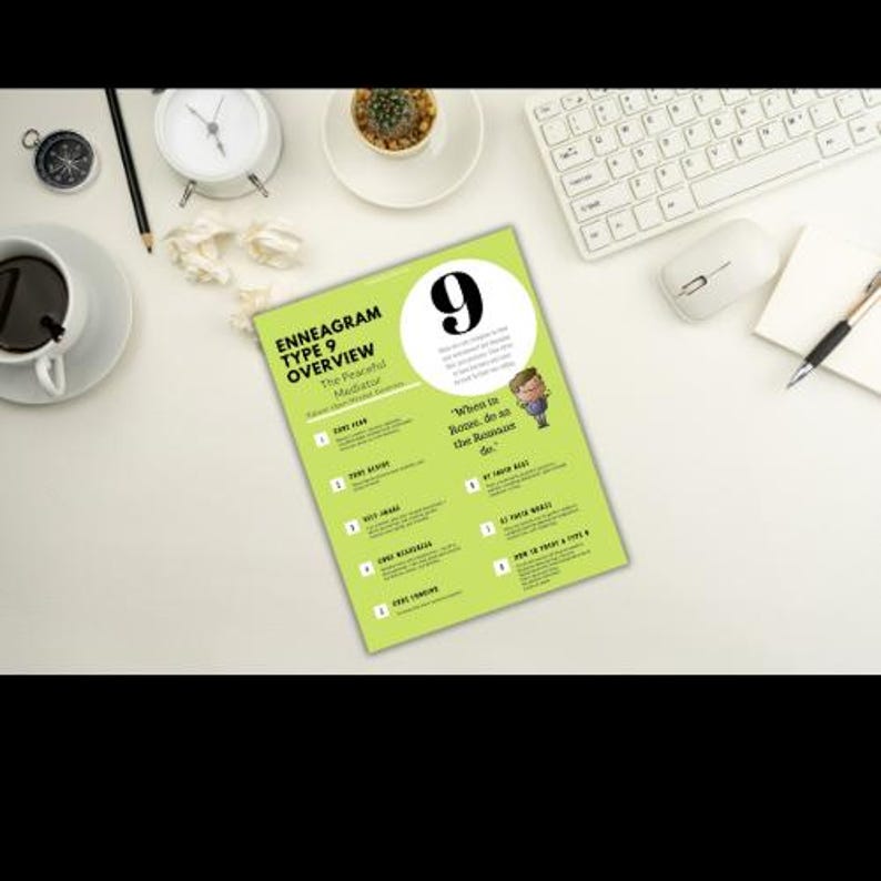 Enneagram Personality Types Printable Bundle types 6-9 - Etsy