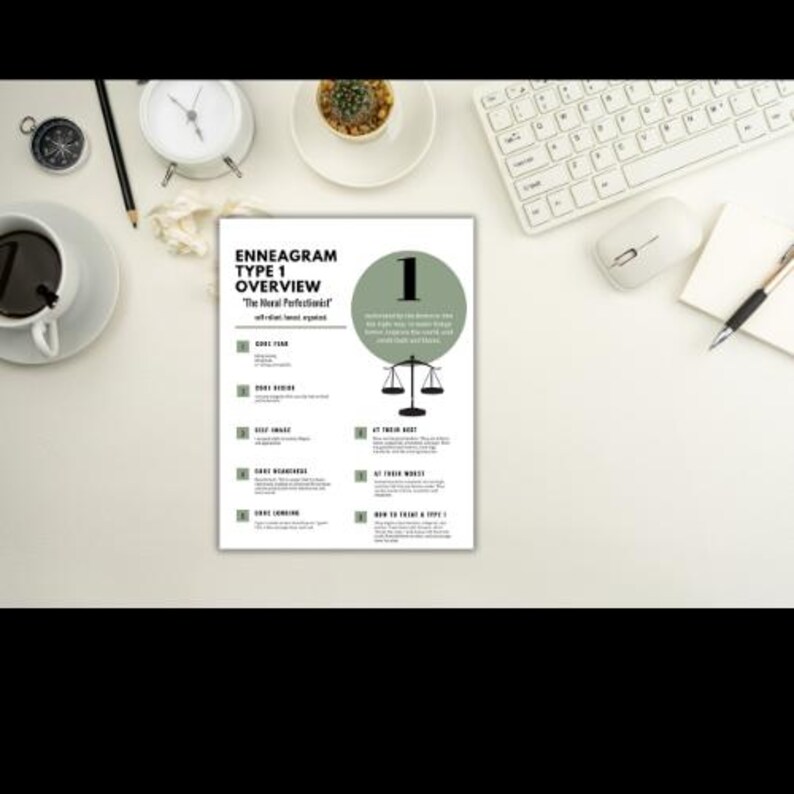 Enneagram Personality Types PDF Printable Overview Bundle (types 1-5 ...