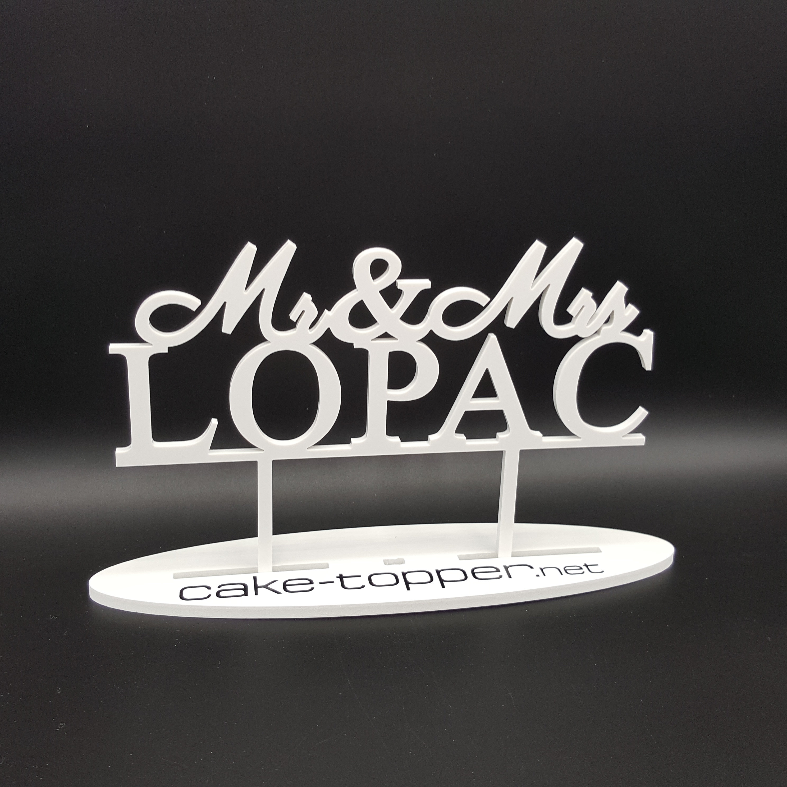 Cake Topper Wedding Personalized V1 | Etsy