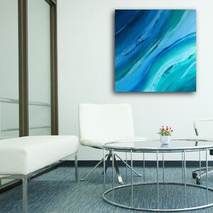 Together as One Abstract Painting, Fine Art, Wall Art, Modern Art ...