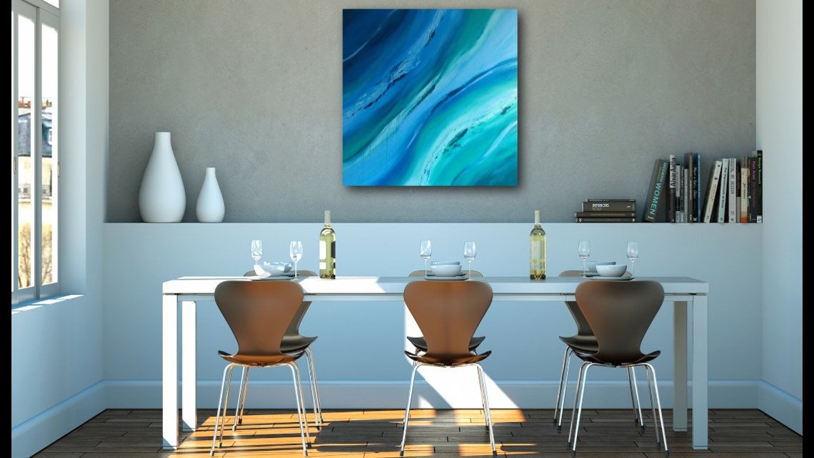 Together as One Abstract Painting, Fine Art, Wall Art, Modern Art ...