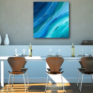 Together as One Abstract Painting, Fine Art, Wall Art, Modern Art ...