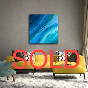 Together as One Abstract Painting, Fine Art, Wall Art, Modern Art ...