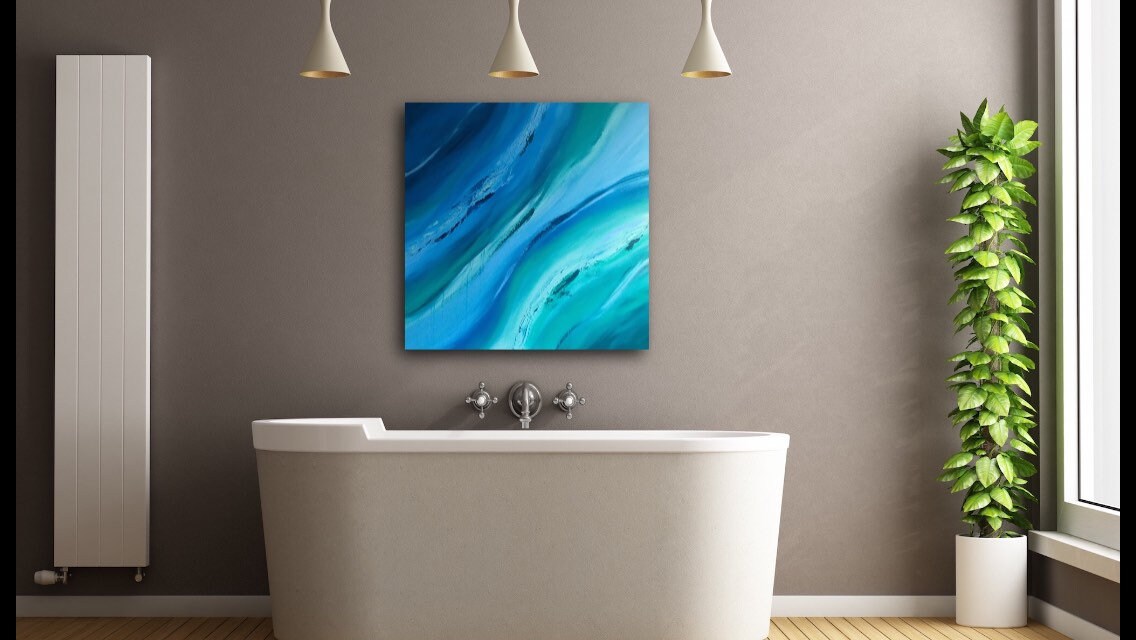 Together as One Abstract Painting, Fine Art, Wall Art, Modern Art ...