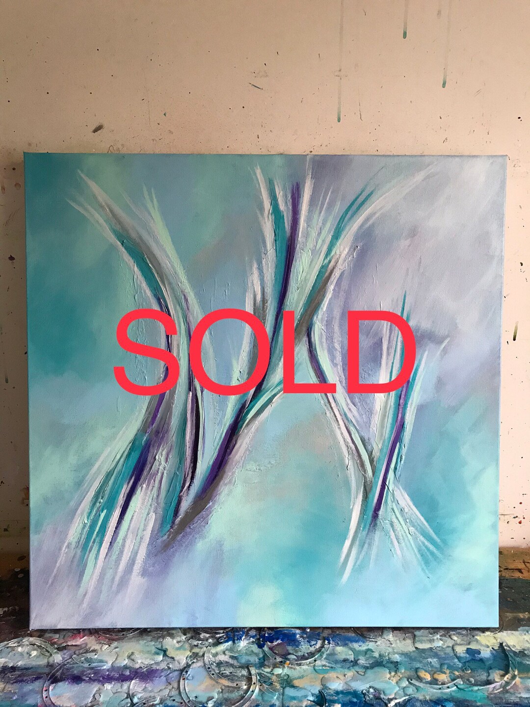 Celebrate- Original Abstract Painting, Wall Art, Wall Decor - Etsy