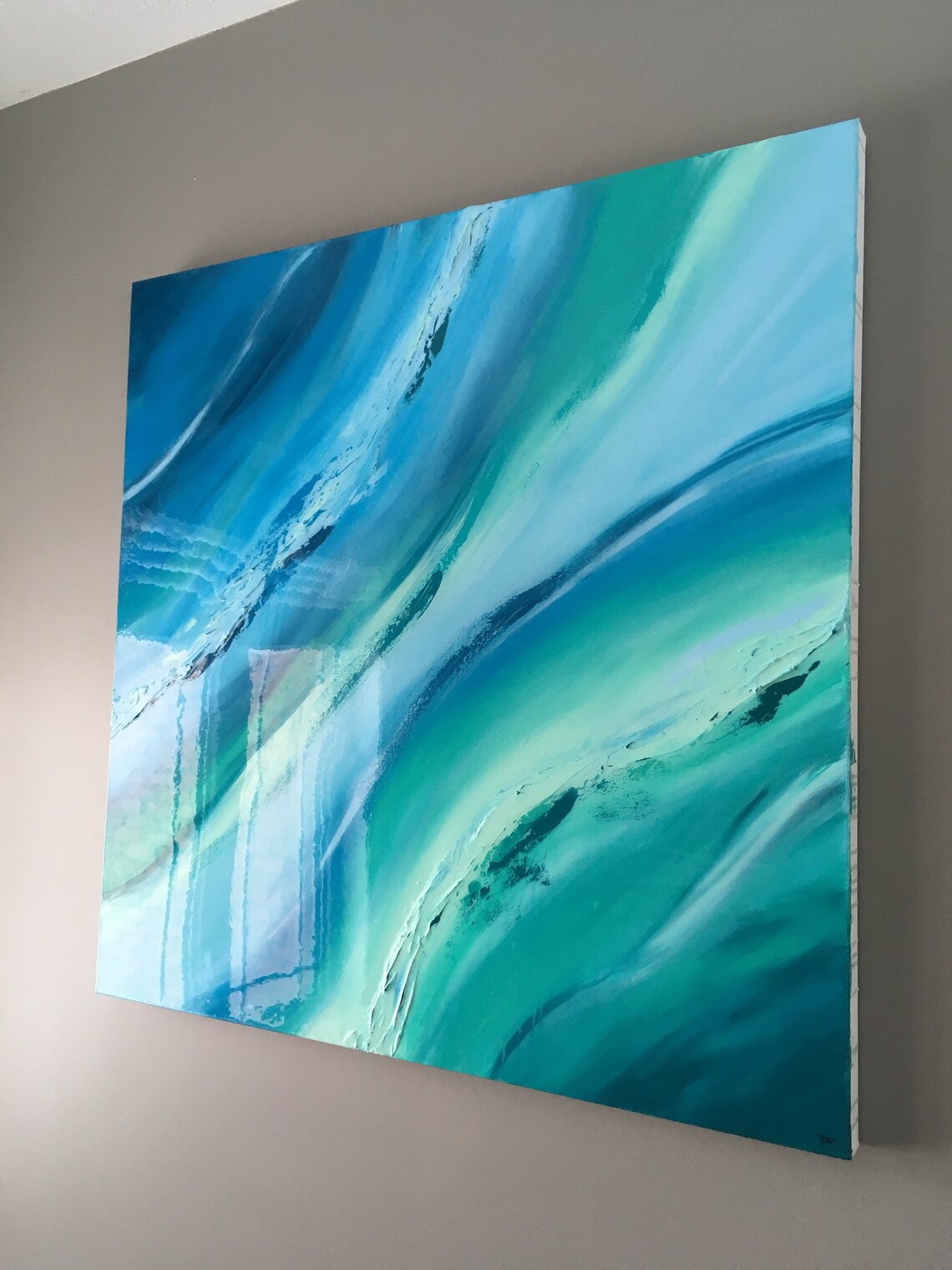 Together as One Abstract Painting, Fine Art, Wall Art, Modern Art ...