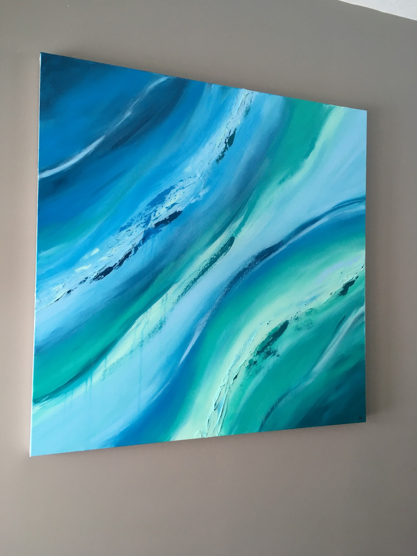 Together as One Abstract Painting, Fine Art, Wall Art, Modern Art ...