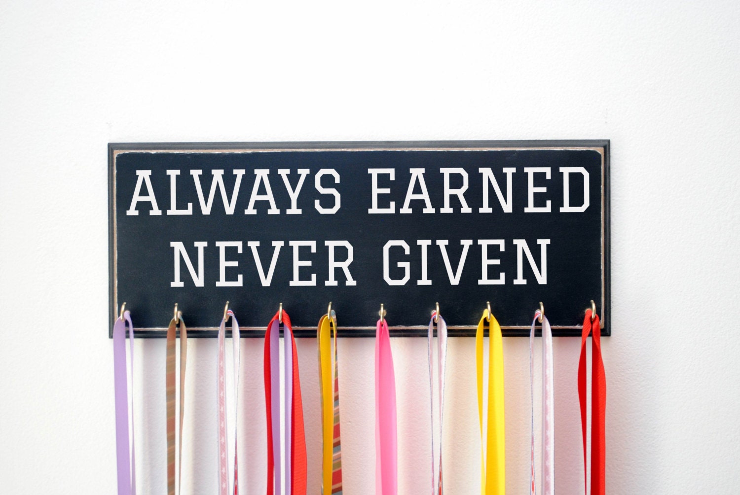 Always Earned Never Given Race Medal Display Running Medal | Etsy Always Earned Never Given Race Medal Display Running Medal | Etsy