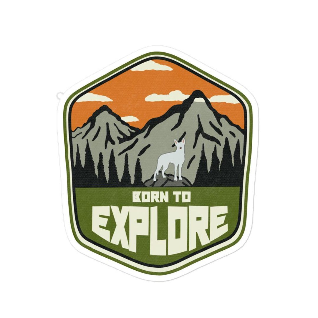 Dog Explorer - National Park Themed Vinyl Sticker | Large Format - Etsy