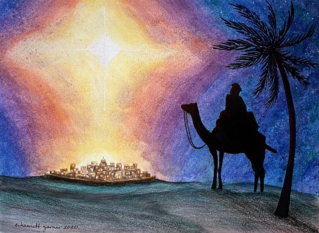 Digital Download of Magi and Star of Bethlehem Artwork - Etsy