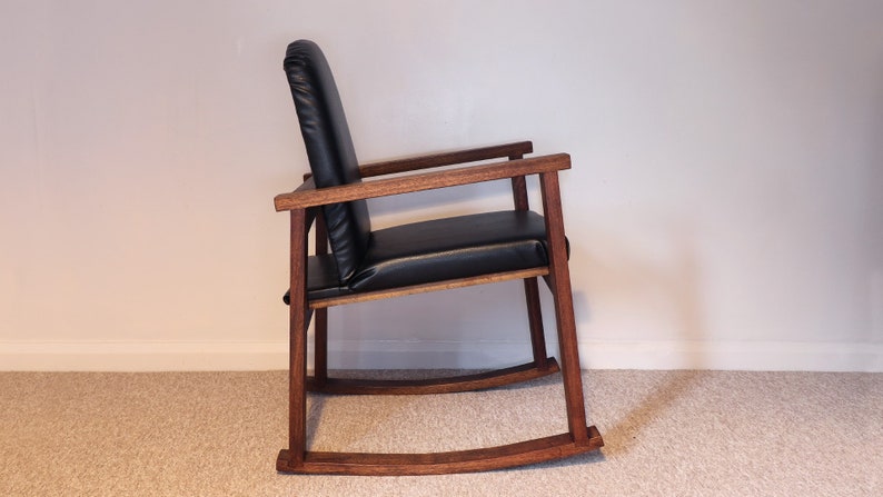 Mid Century Modern Rocking Chair Woodworking Plans & Cut List ...