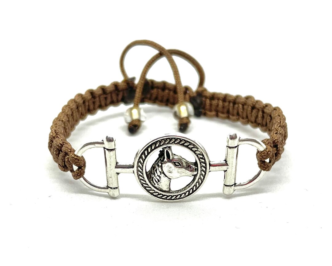 Horse Bracelet Equestrian Macrame Bracelet Horse Bridle - Etsy