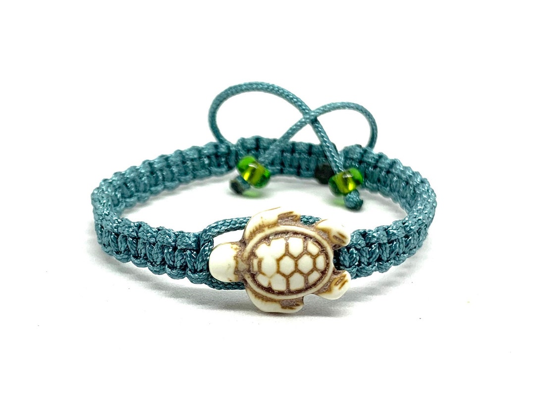 Turtle Charm Bracelet - SAVE THE TURLES - Sea Turtle Bracelet - Turtle ...