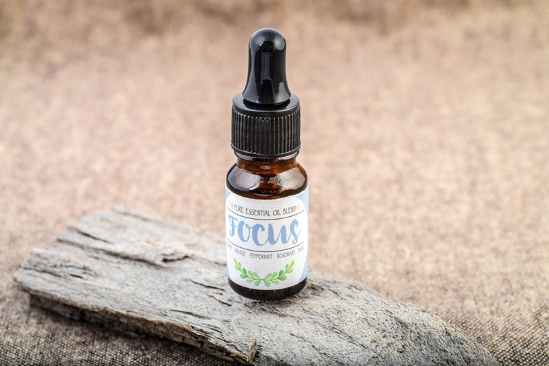 FOCUS - Therapeutic Grade Pure Essential Oil Blend in Glass Dropper ...